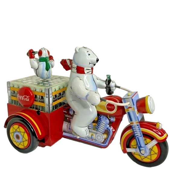 Franklin Mint | Other | Vintage Coca Cola Tin Motor Bike Franklin Mint 9s Collectible New In Box ...
